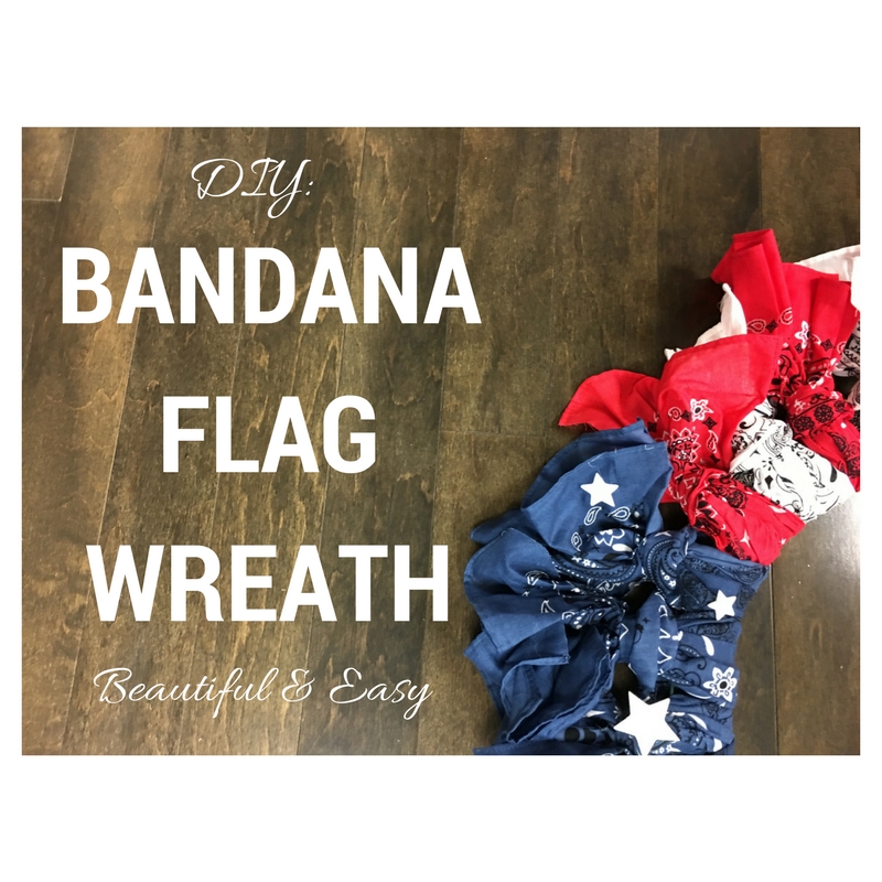 DIY: Beautiful & Easy Bandana Flag Wreath | CamdenLiving.com | Rachel ...